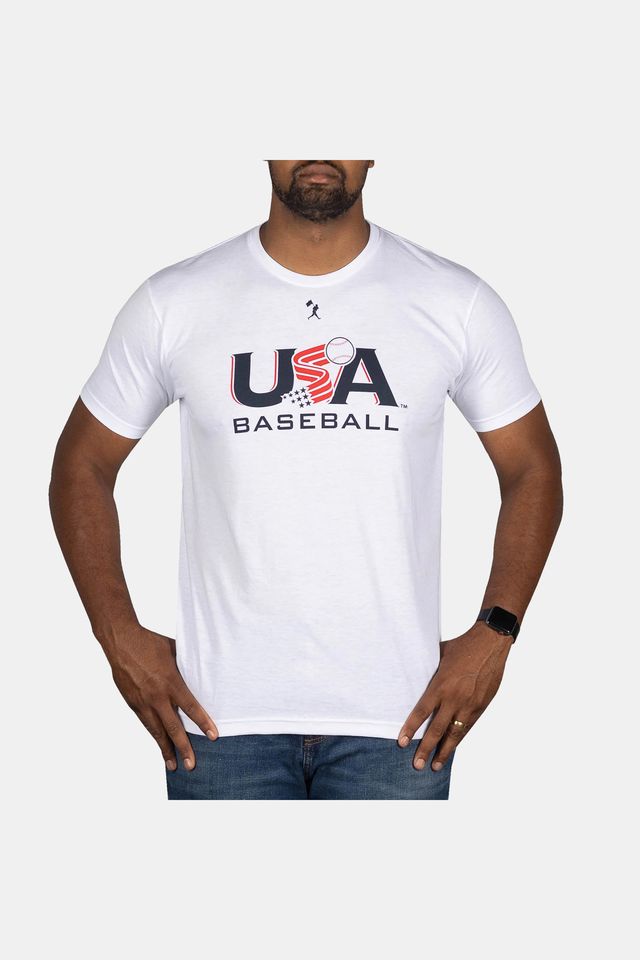 USA x Baseballism White Traditional Tee